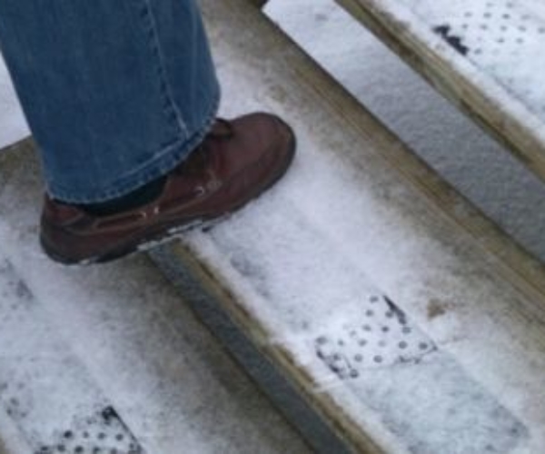 Outdoor Deck/Stair Treads for Ice & Snow | Handi-Ramp