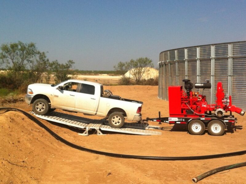 Road Crossing Fracking Ramps Protect Fracking Hoses - HandiRamp