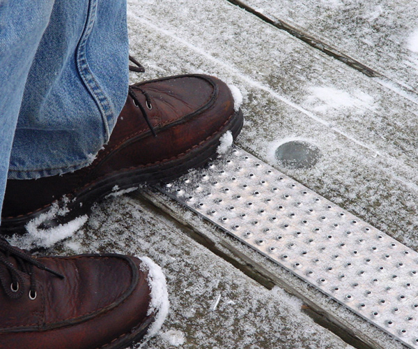 Outdoor Deck/Stair Treads for Ice & Snow | Handi-Ramp