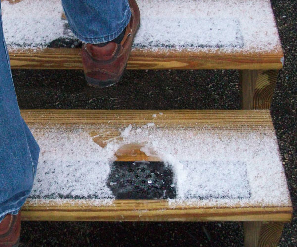 Outdoor Deck/Stair Treads for Ice & Snow | Handi-Ramp