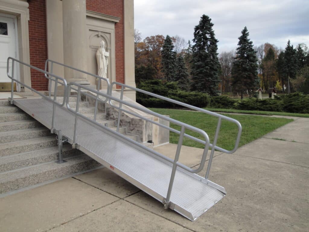 Portable Ramp with Handrails | 12 to 20-Foot Wheelchair Ramp