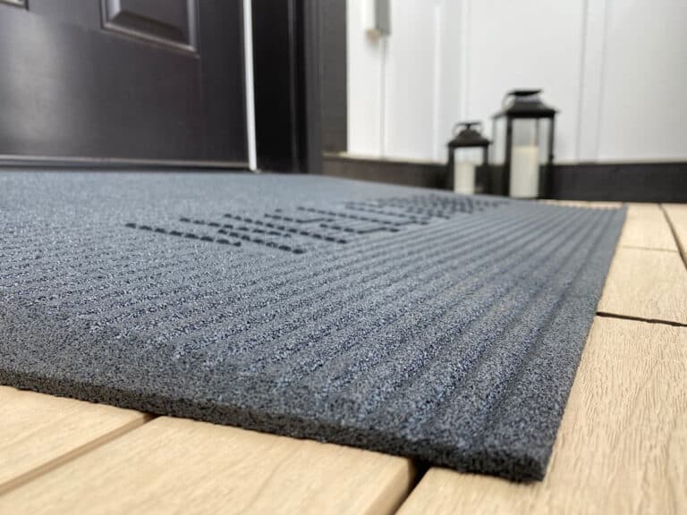 EZ-ACCESS® TRANSITIONS® Angled Entry Rubber Threshold Mat - HandiRamp
