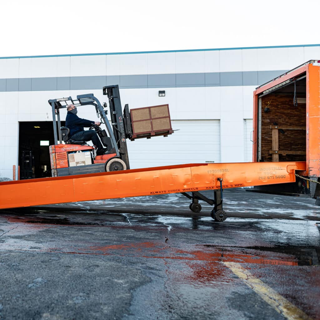 ITZ Mobile Steel Yard Ramp - 36 Feet Long, 20,000 lb Capacity - HandiRamp