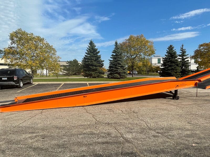 ITz Portable Steel Yard Ramp - 72in width, 36ft length, 16,000 lb ...