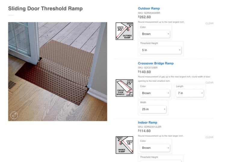 Fixed vs Custom Patio Door Ramps - HandiRamp